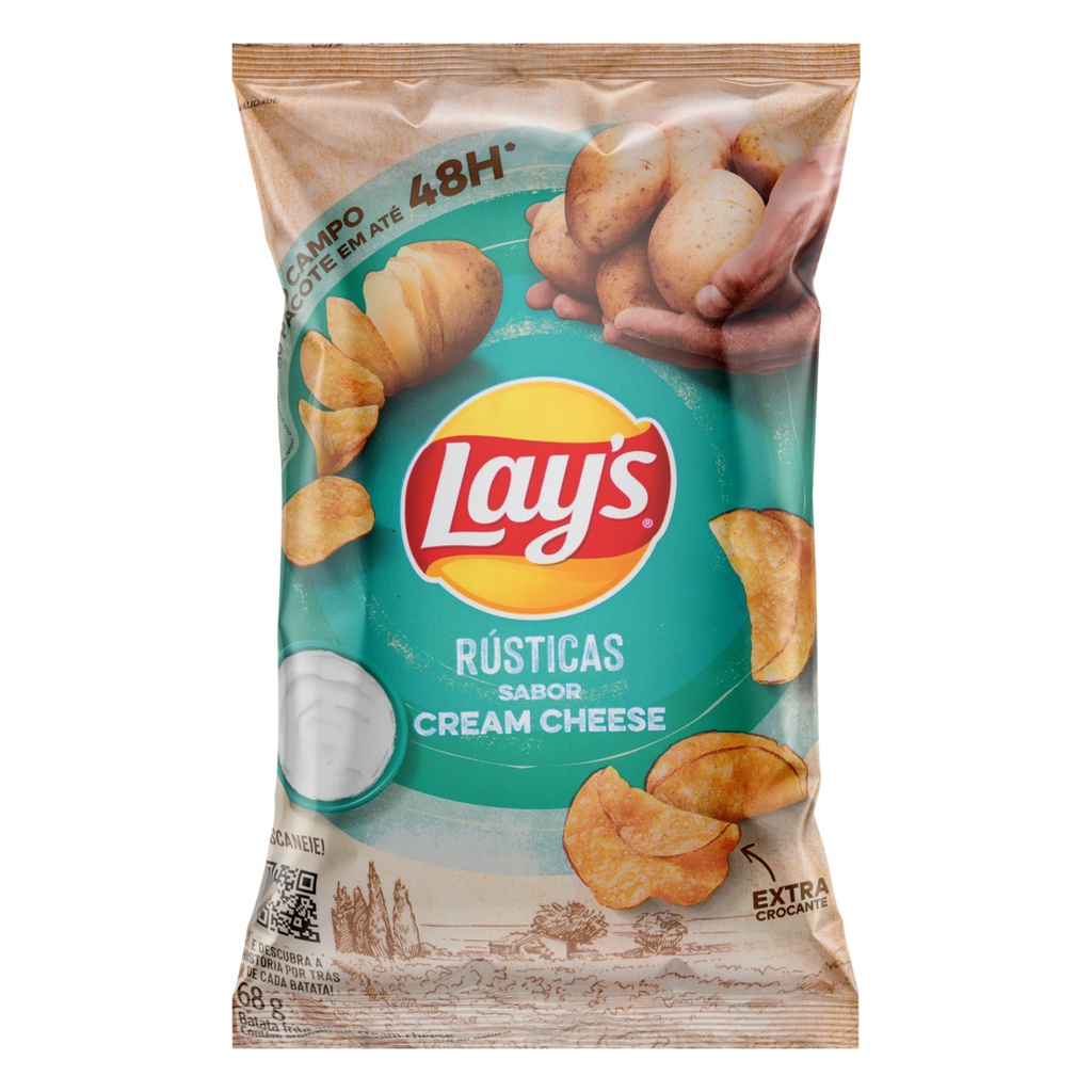 LAYS RUST CREAM CHEESE 68G | Shopee Brasil