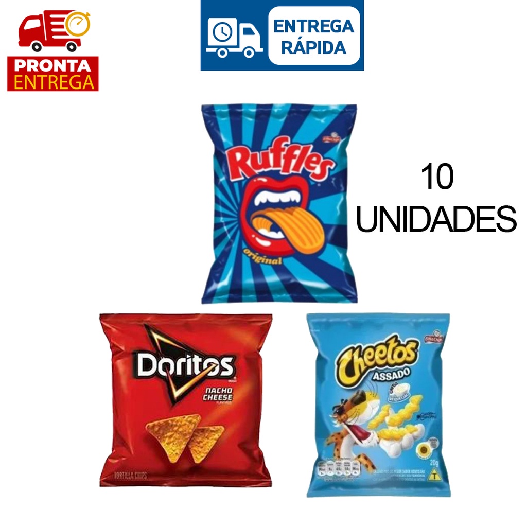 Kit 10 Salgadinho Elma Chips | Shopee Brasil