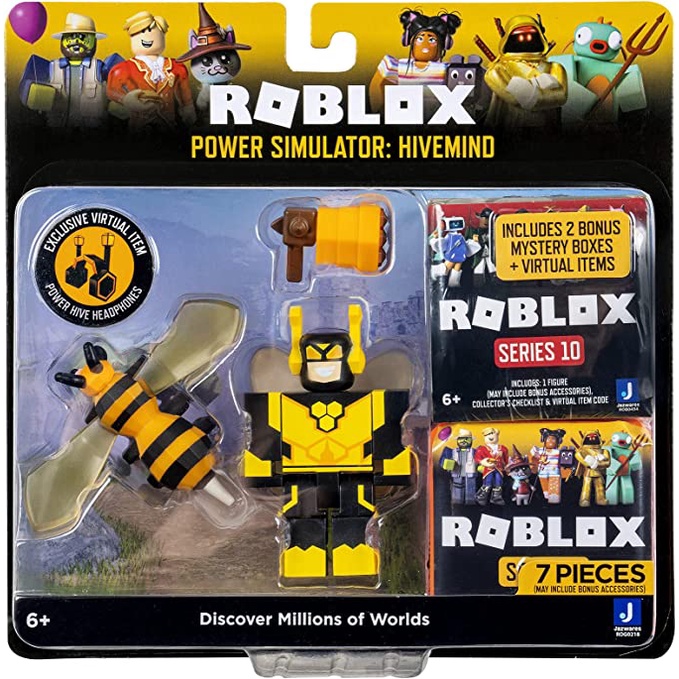 Boneco Roblox Power Simulator: Hivemind com Item Virtual Exclusivo ...