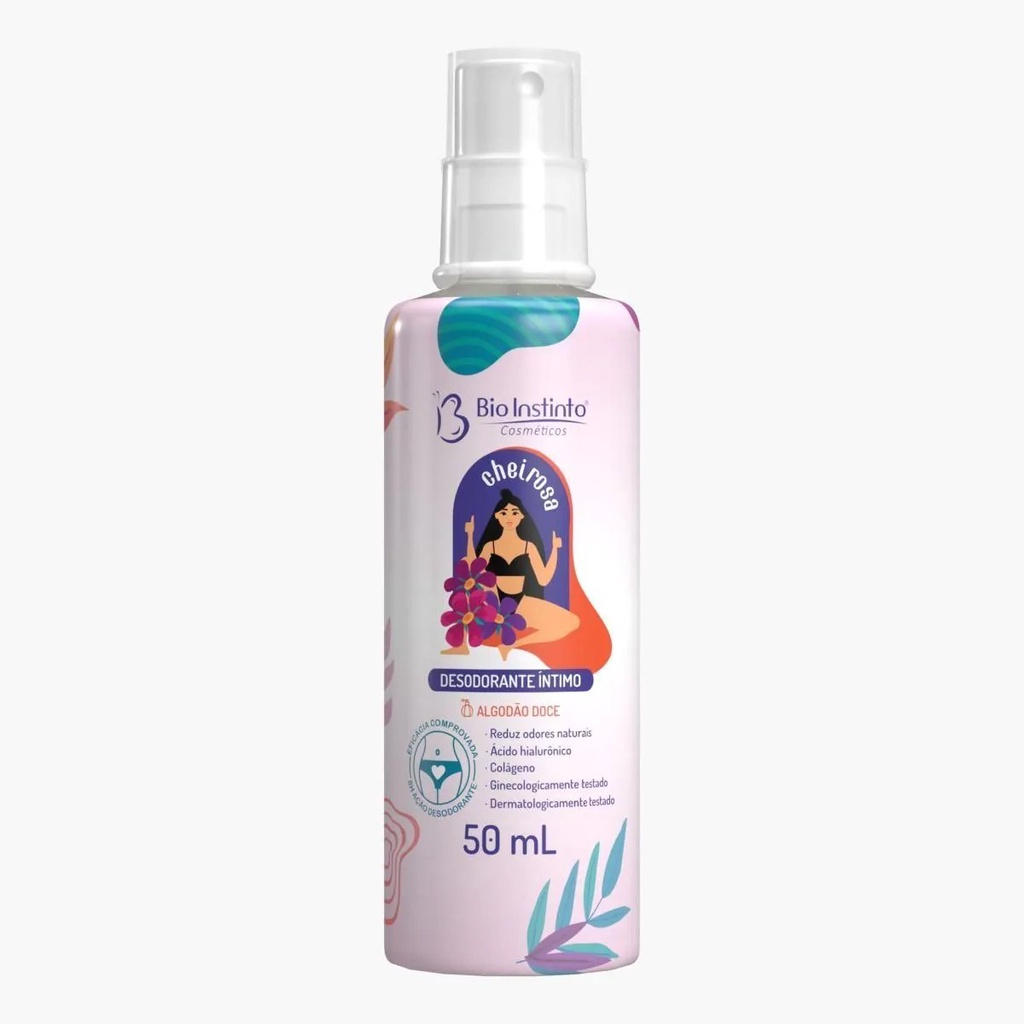 Desodorante íntimo Algodão doce 50ml - Bio Instinto | Shopee Brasil