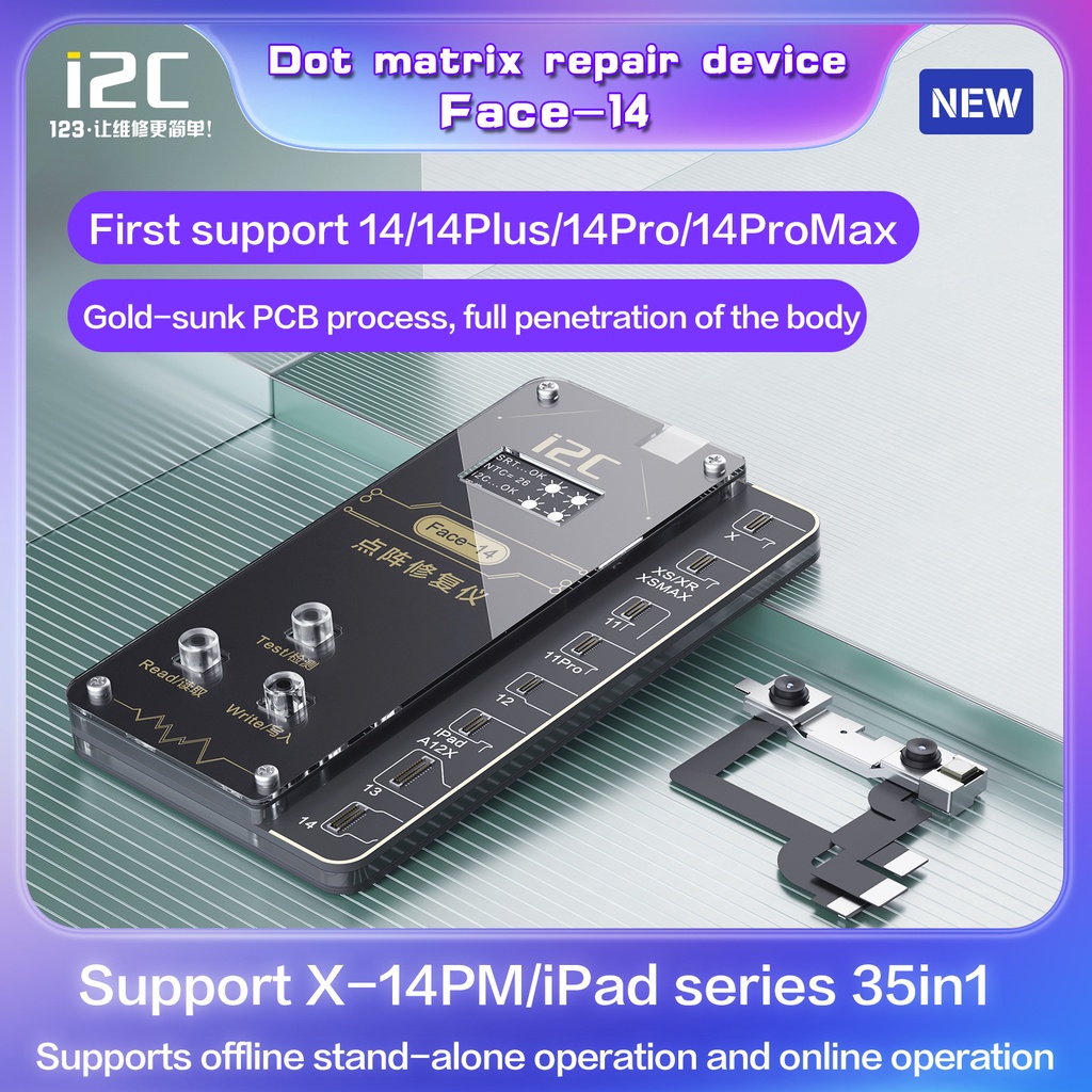 i2C Face-14 Para Iphone X-11-12-13 Pro Max Mini ID Programador De ...