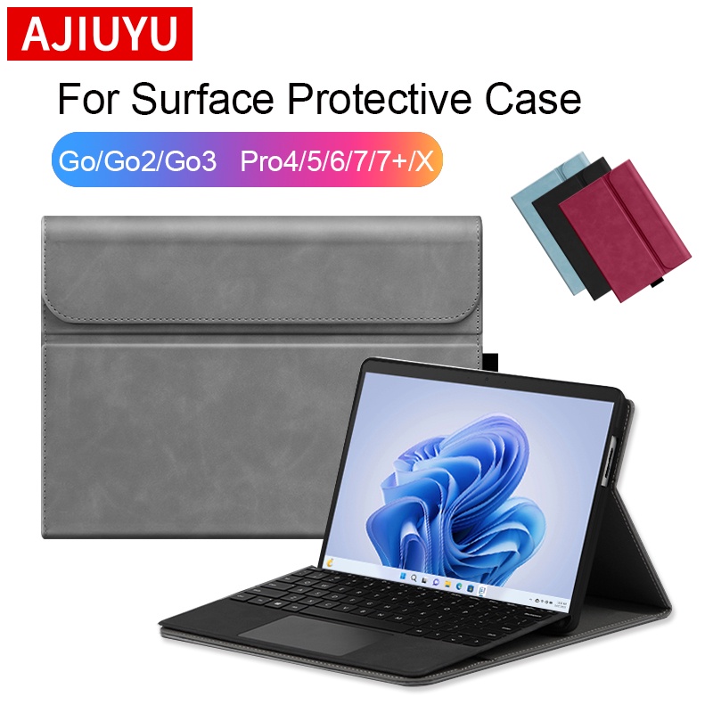Capa Flip De Couro PU Para Microsoft Surface Pro 9 8 7 7Plus 6 5 4 ...
