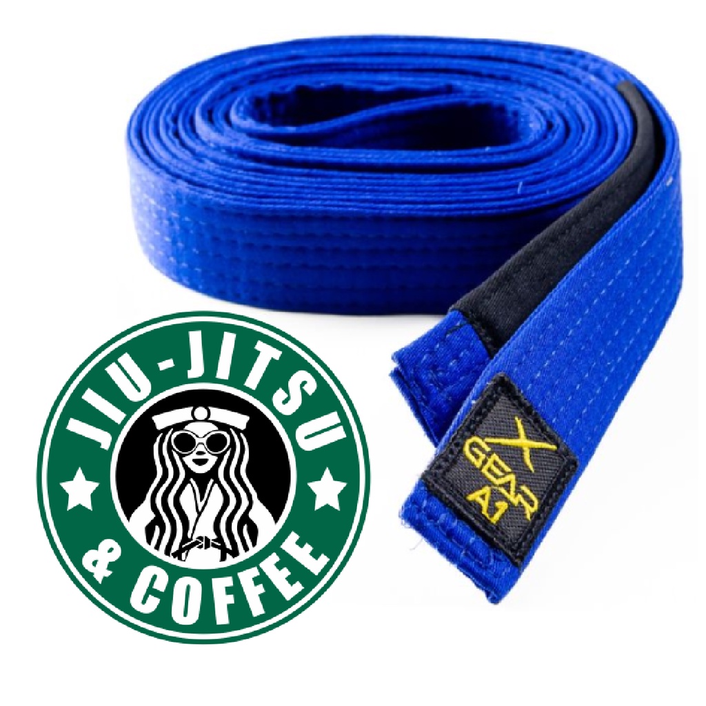 Faixa Azul Jiu jitsu Xgear + Adesivo jiu jitsu 10 x 10 cm | Shopee Brasil