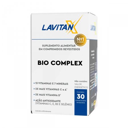 LAVITAN A-Z X BIO COMPLEX 30 COMPRIMIDOS | Shopee Brasil