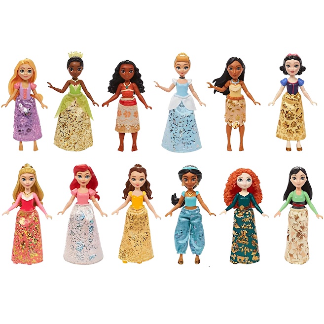Boneca Disney Princesas Mini Bonecas 9 Cm HLW69 Mattel | Shopee Brasil