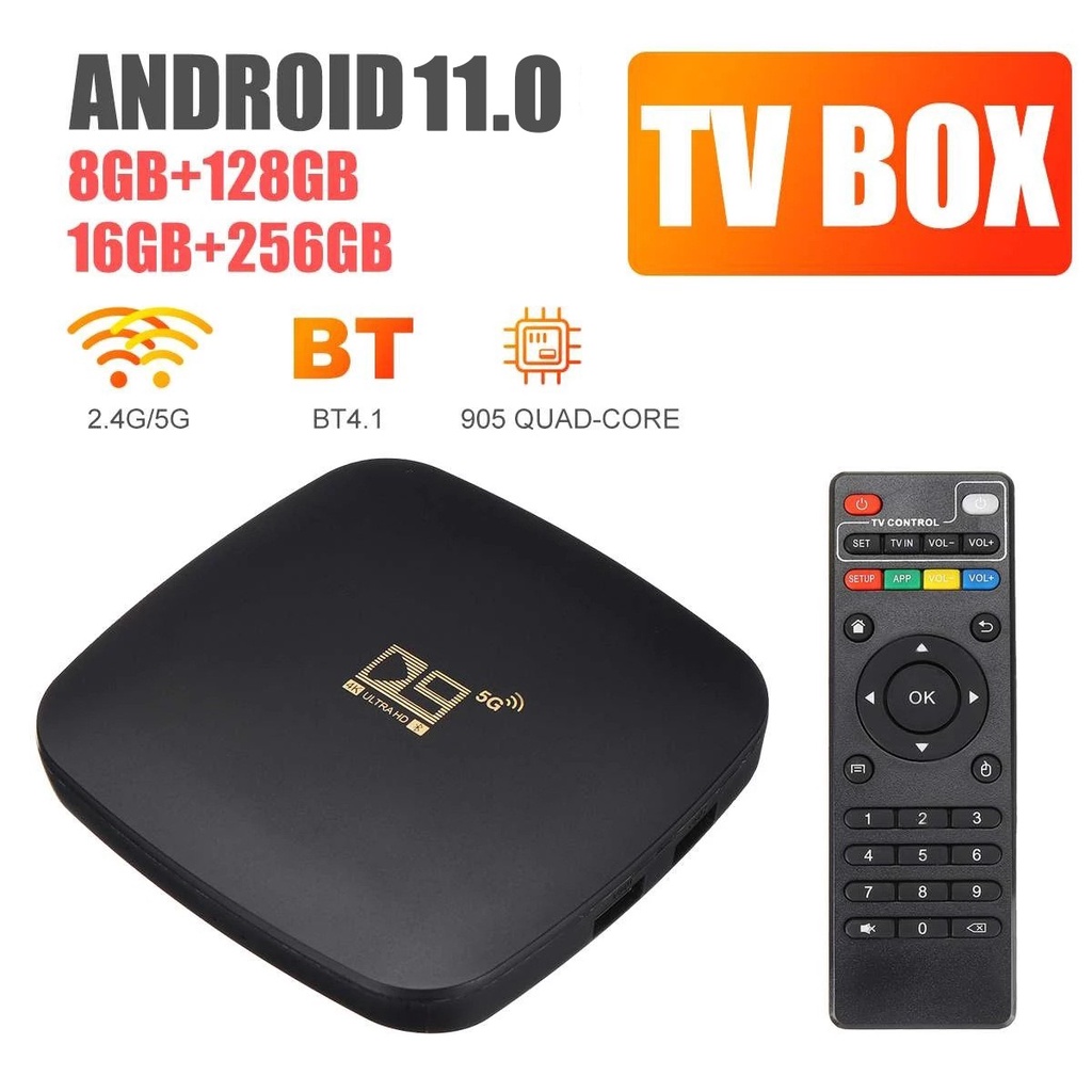 d9 5GWIFI set-top box S905 Android 11 Banda Dupla 5GWIFI Leitor ...
