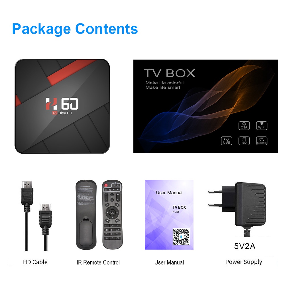 Fabricante atacado H60 H61610 6k HD Reprodução TV BOX | Shopee Brasil