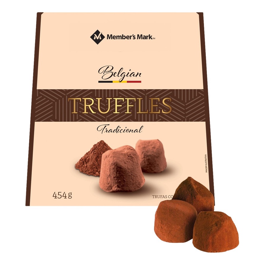Trufas Belgas Chocolate Tradicional Belgian Truffles 454g | Shopee Brasil