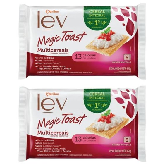 Torrada Magic Toast à Base de Cereais Leve e Crocante 300g | Shopee Brasil