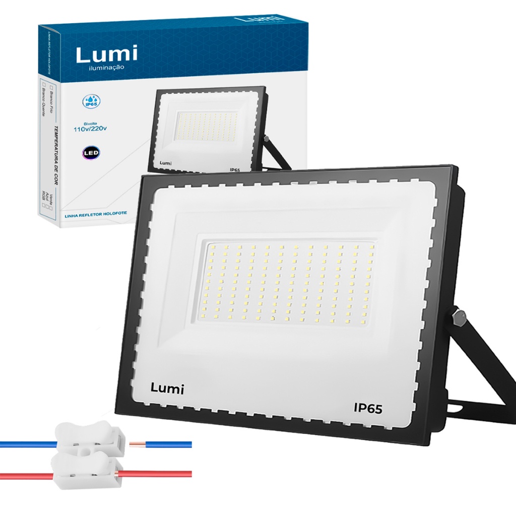 Refletor Super Ultra Led Holofote Mini Lumi 400w Bivolt Prova D'água ...