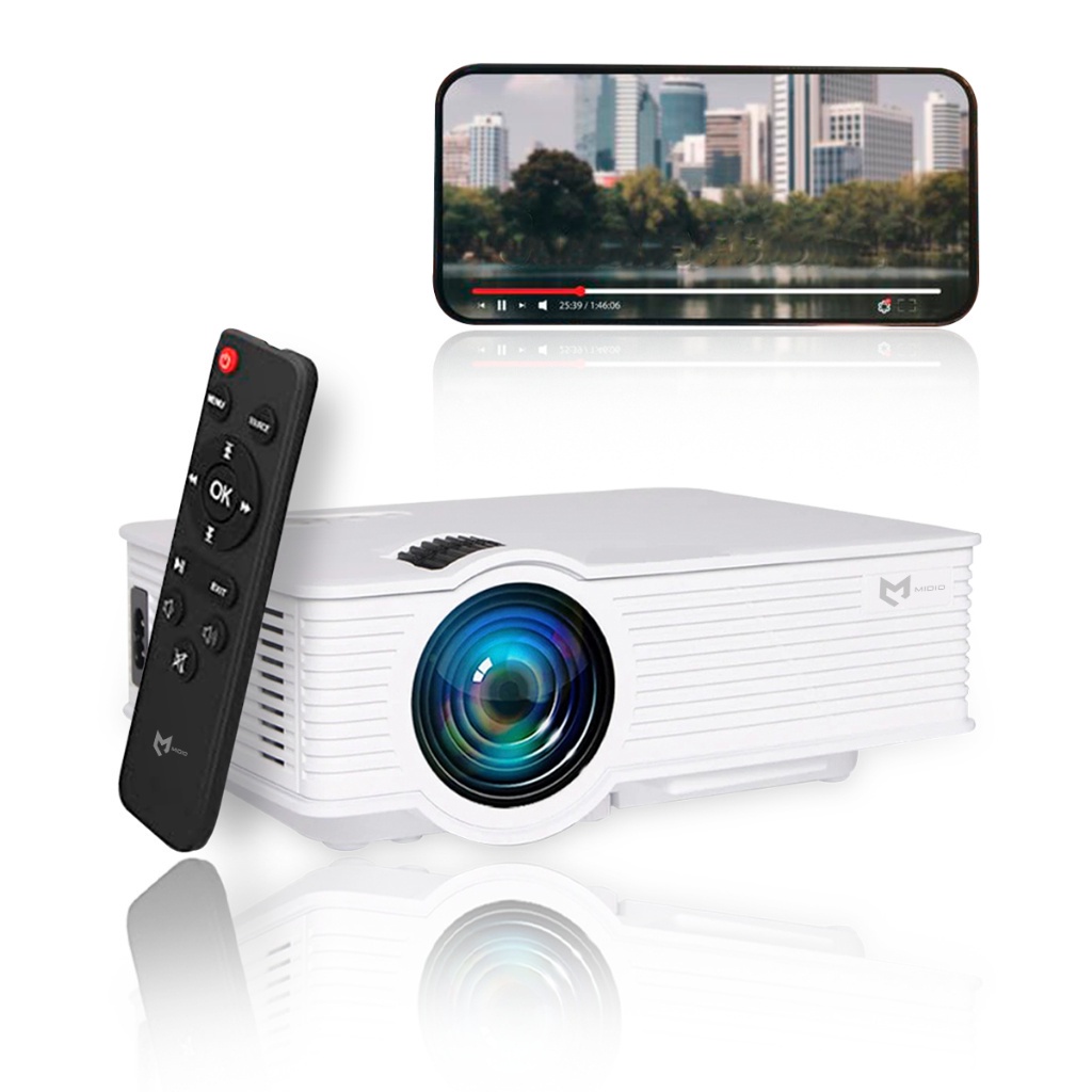 Projetor de Led Lcd 1080p Multimídia Projeção Imagem e Video Cinema em ...