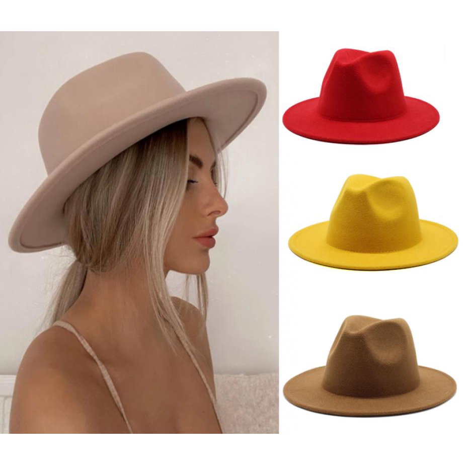 Chapéu Fedora Feminino Com Fita Cavalheiro Elegante De Inverno Masculino Jazz Igreja Panamá ...