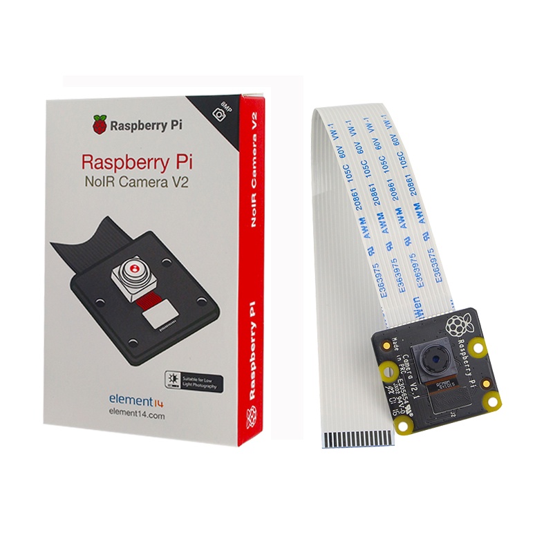 Câmera Oficial Raspberry Pi NoIR V2 De Visão Noturna 8MP + FFC De 15cm ...