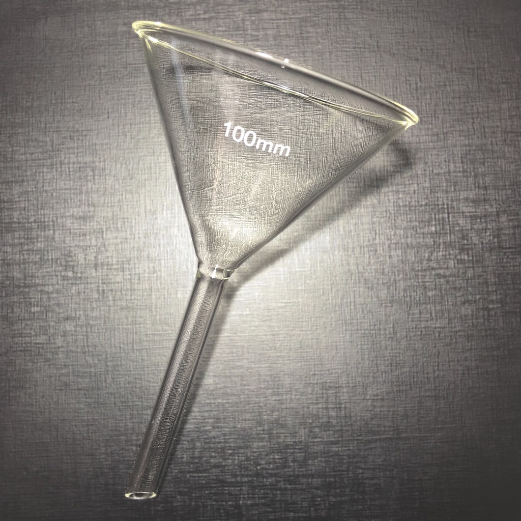 Funil Analítico Liso De Vidro 100mm Haste Curta Cap. 125ml | Shopee Brasil