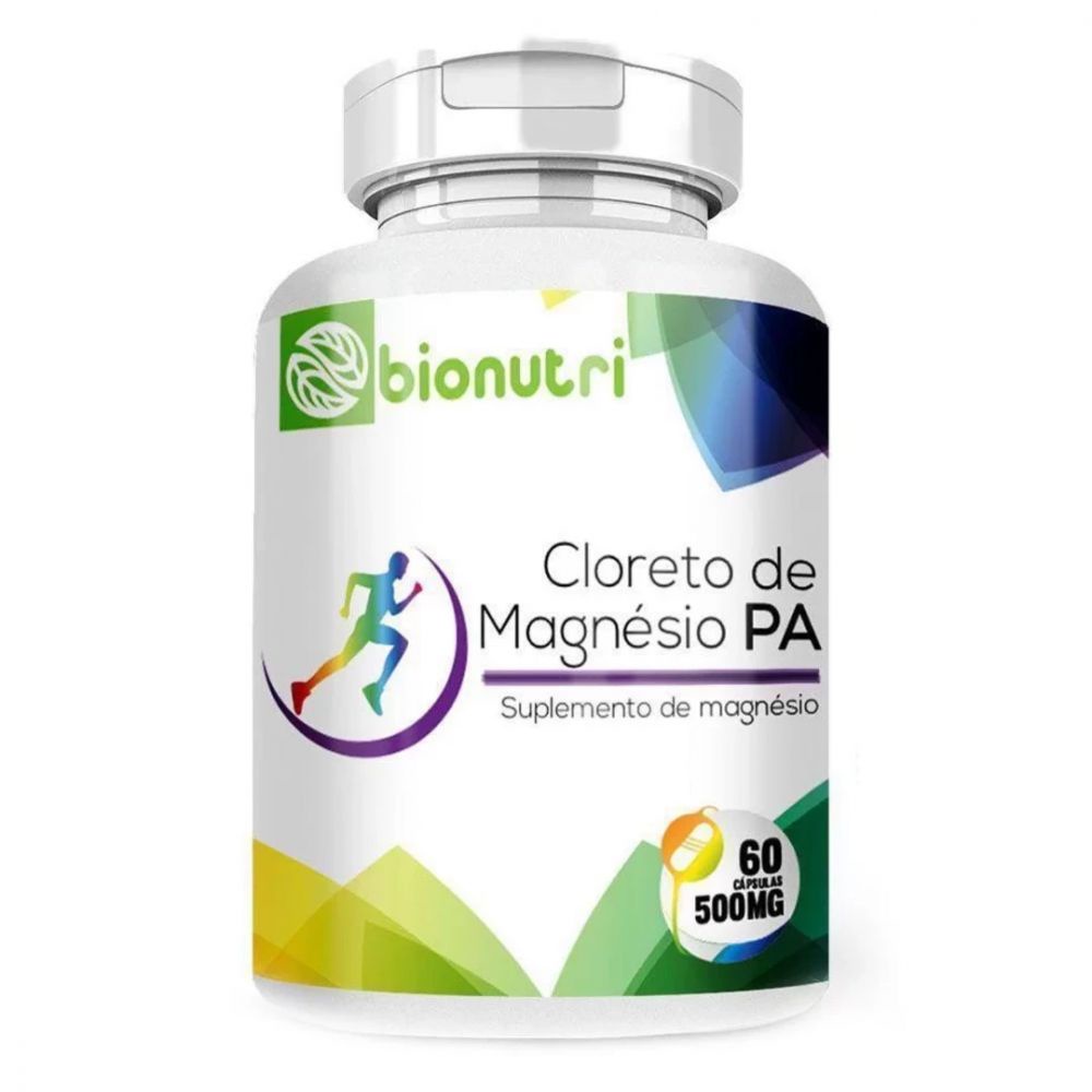 Cloreto de Magnesio Pa 60 Caps 500 Mg Bionutri | Shopee Brasil