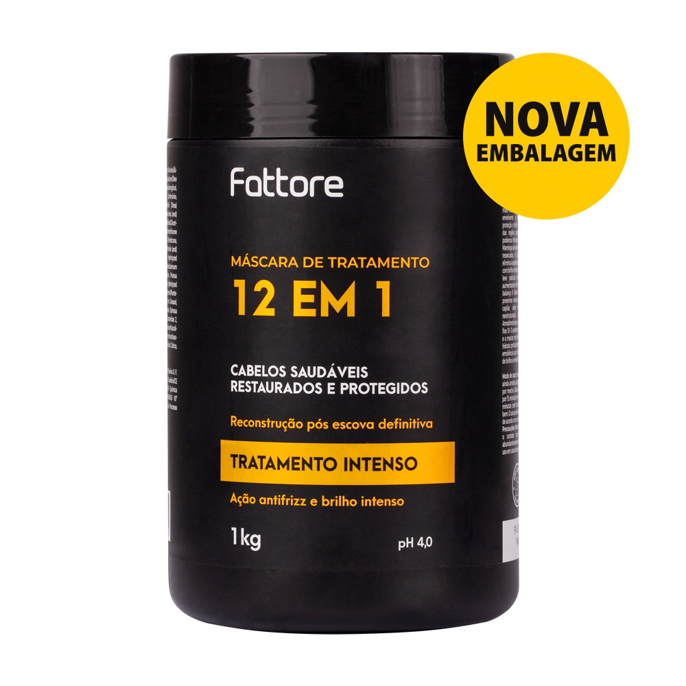 Fattore Máscara Tratamento 12 em 1 1Kg | Shopee Brasil