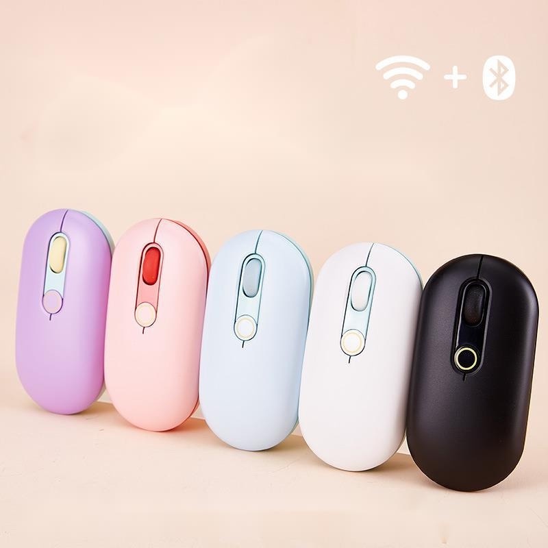 Rato Sem Fio De 2,4ghz Mouse Óptico De Computador Tipo C Recarregável Ultra-Thin Silent Modo ...