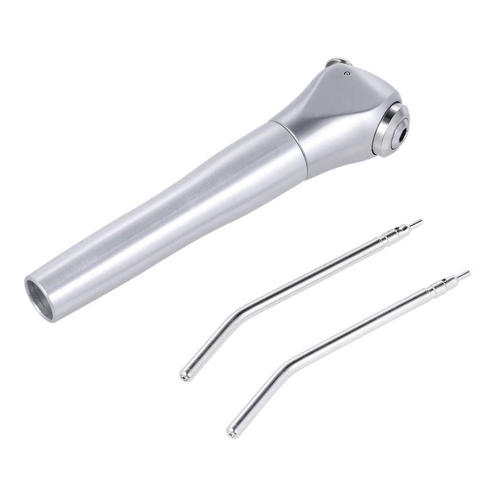 Seringa Tríplice Odontológica 2 Ponteiras Dentista Inox | Shopee Brasil