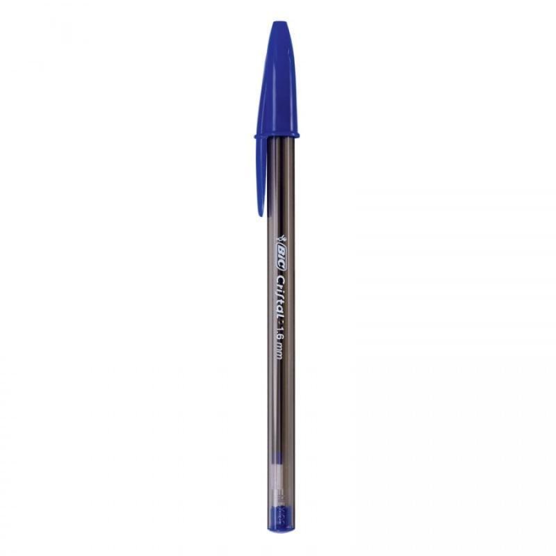 Caneta Esferográfica Cristal Bold 1.6 Azul Bic | Shopee Brasil
