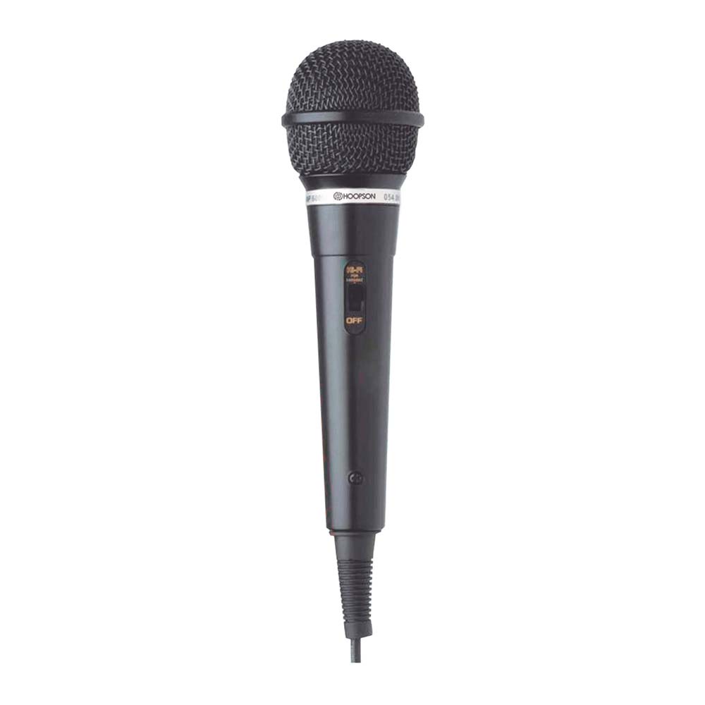 Microfone Com Fio MIC-002 Preto Hoopson | Shopee Brasil