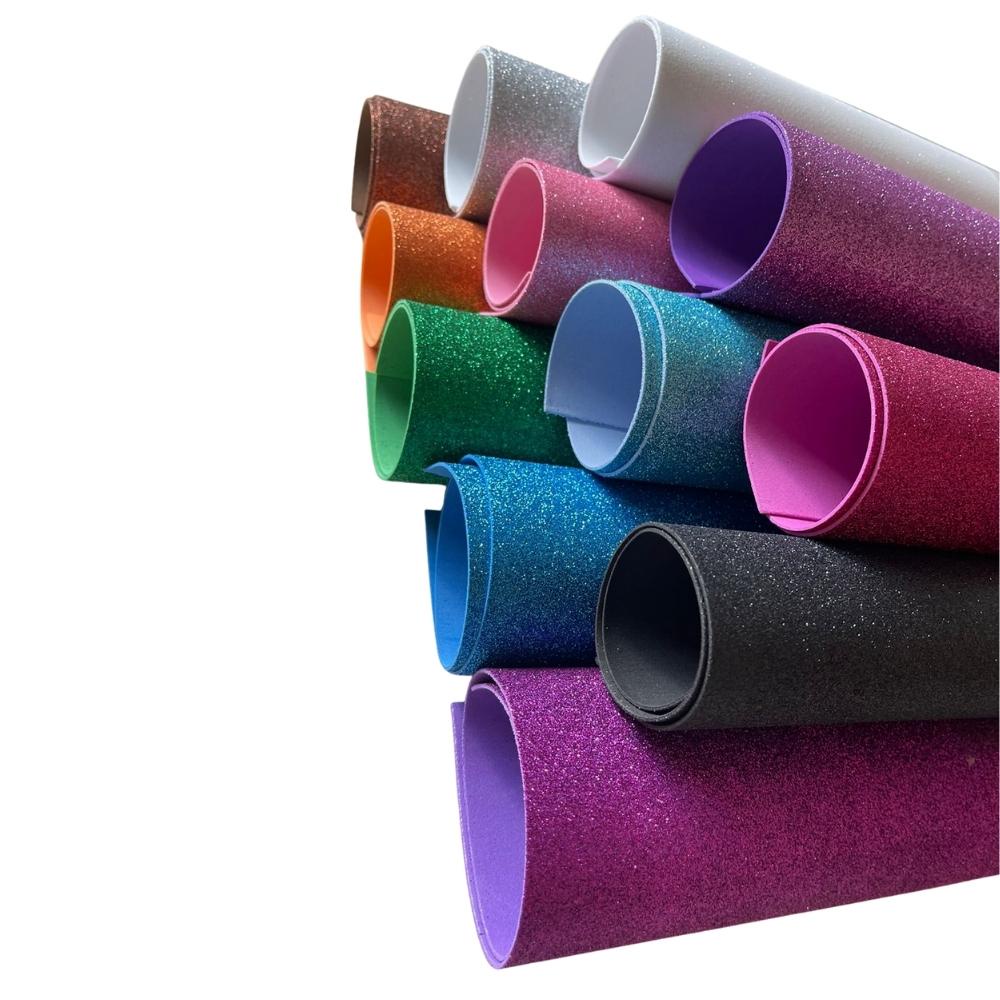 Placas De Eva Com Glitter 40x48 - 10 folhas - escolha 1 cor | Shopee Brasil