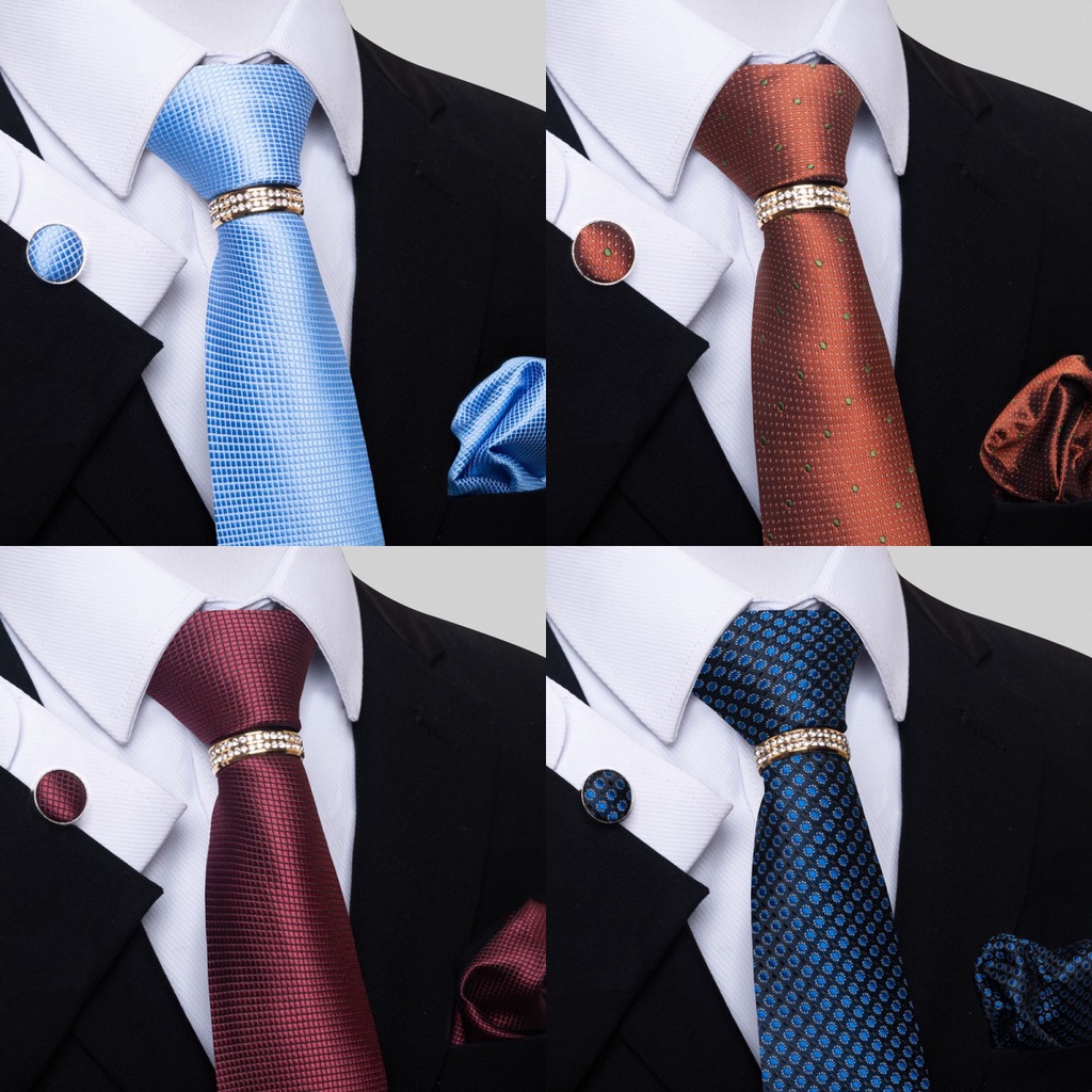 Tie Fashion 8cm Fato de Moda Masculino com Anel de Ouro Conjunto de ...