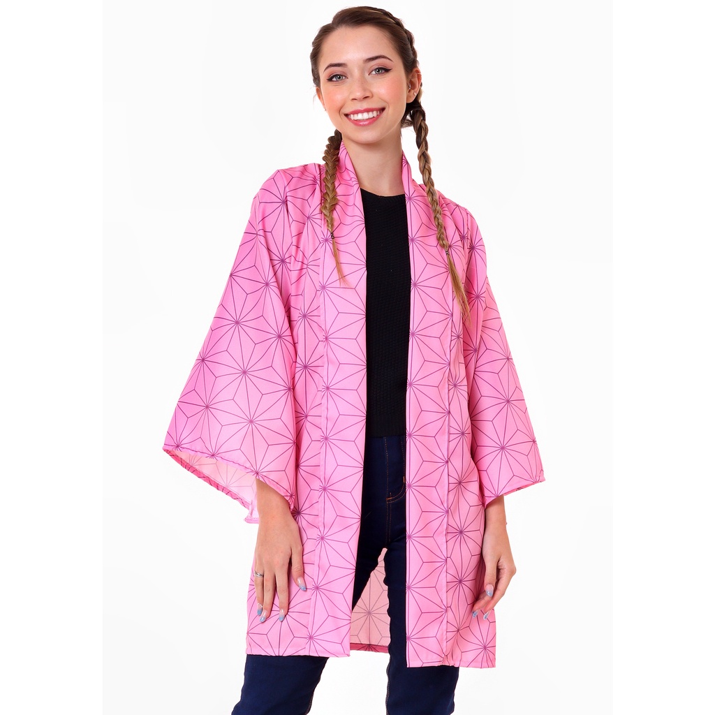 Kimono Manto Demon Slayer Nezuko Anime Kimetsu no Yaiba Cosplay ...
