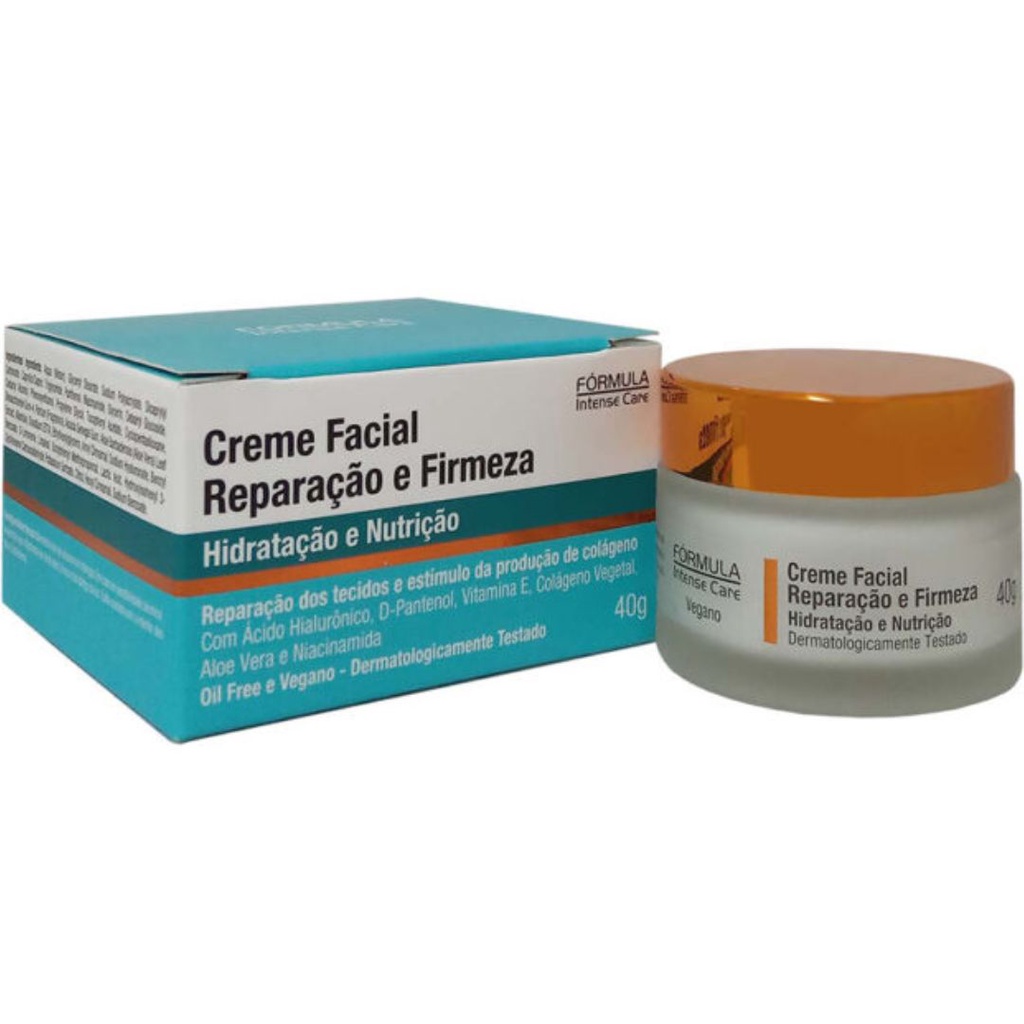 Creme facial Reparação e Firmeza Fórmula Intense Care 40g | Shopee Brasil