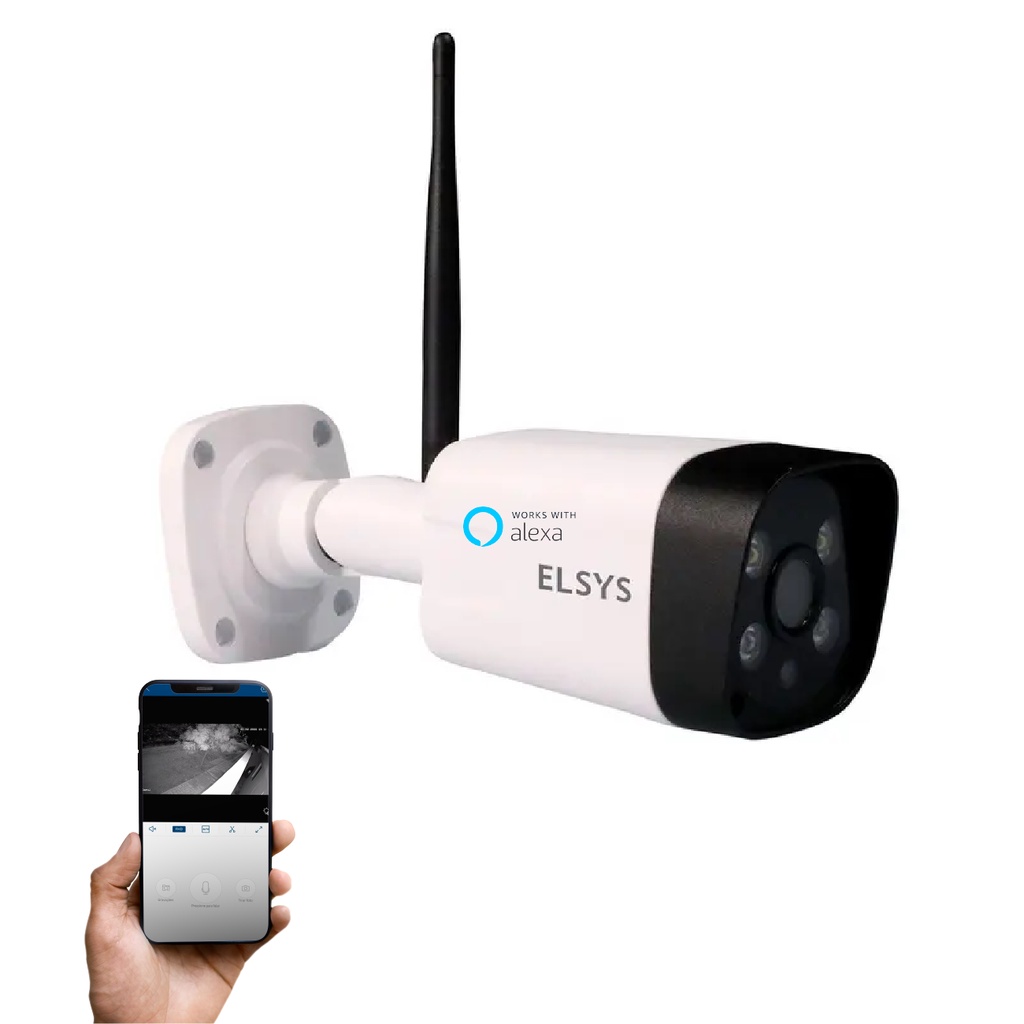 CAMERA DE SEG. WI-FI EXTERNA COM INTELIGENCIA DE VIDEO FULL ELSYS ...