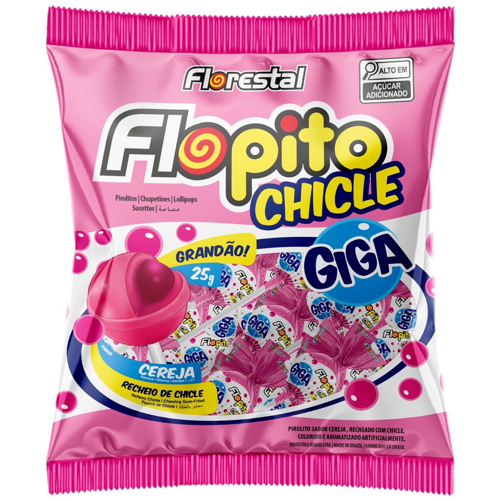PIRULITO FLORESTAL FLOPITO GIGA 600g TUTTI FRUTTI | Shopee Brasil