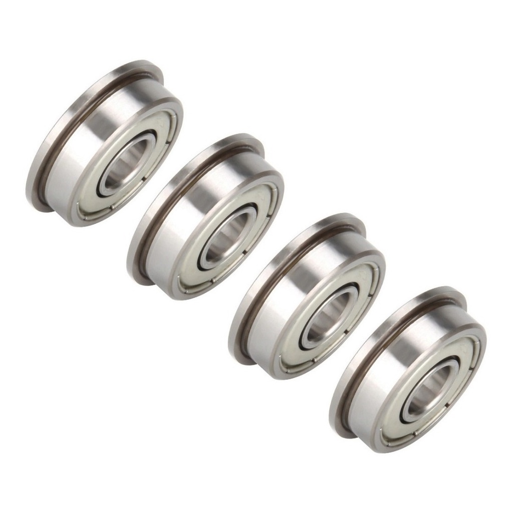 KIT 4 Rolamentos F623zz Com Flange 3x10(11,5)x4mm Micro F623 3x10x4 ...