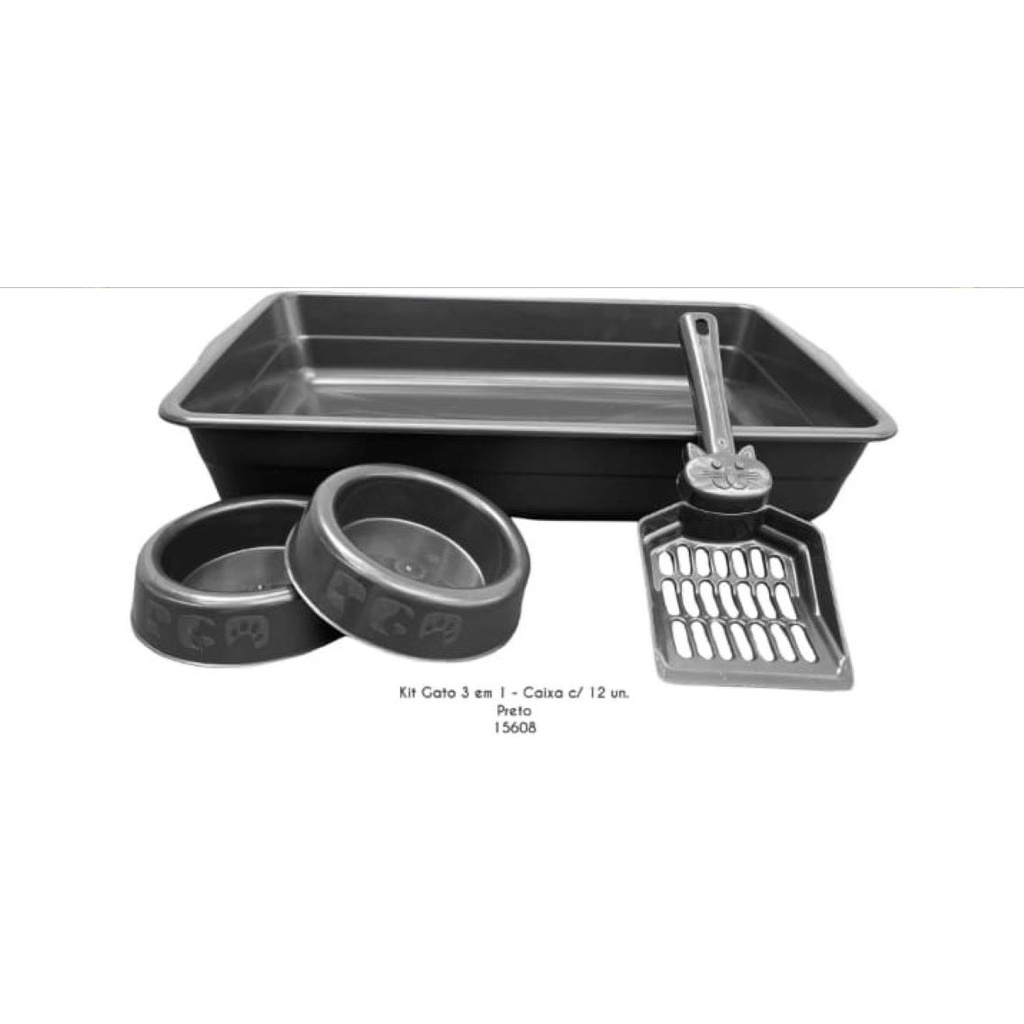 Kit Gato 3 Em 1 Preto - Ind40 | Shopee Brasil