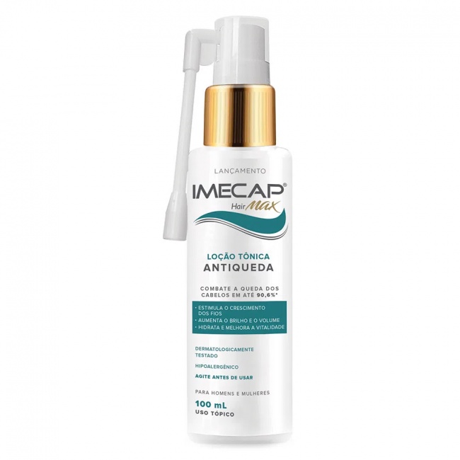 Tonico Capilar Imecap Hair Max Antiquela e Resistencia 100ml | Shopee ...