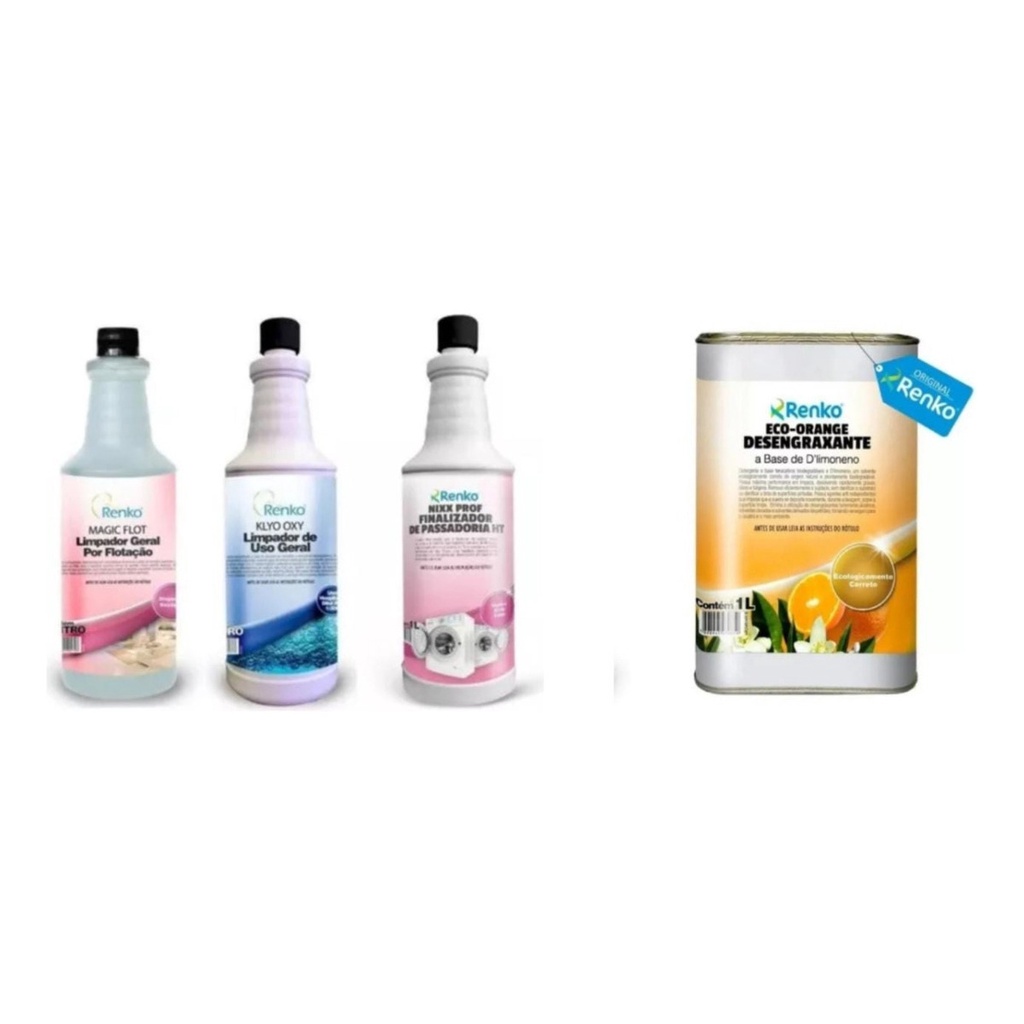 KIT 1 Magic Flot +1 Klyo Oxy+ 1 Nixx Prof+ 1 Eco Orange 1L | Shopee Brasil