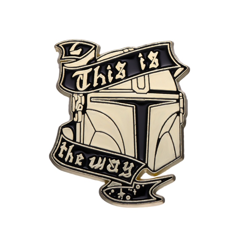 Anime Mandalorian Armor Pin Esmalte Este É O Caminho Brooch Star Wars ...