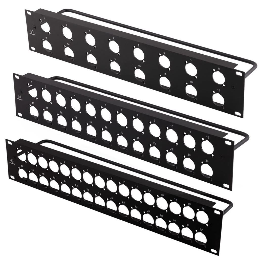 1U 2U Painel De Patch De Rack 8 12 16 24 Way Channel Flight Case Mount ...