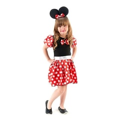 Fantasia Da Minnie Mouse Infantil Feminina Carnaval | Shopee Brasil