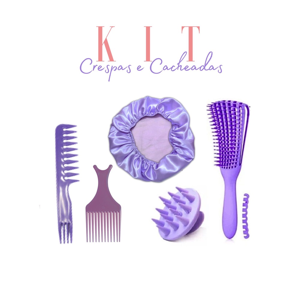 Kit Crespas e Cacheadas 5 unidades - cores sortidas. | Shopee Brasil