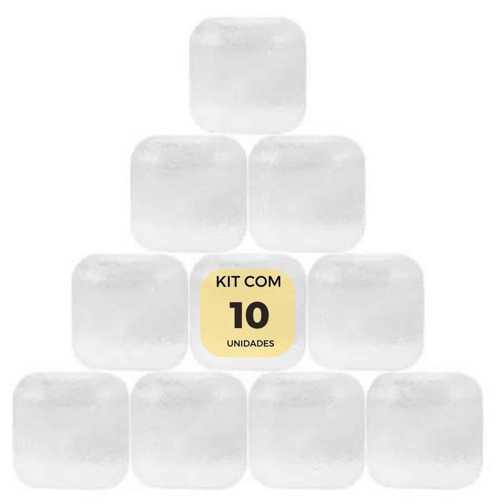 Gelo Ecológico Reutilizável Artificial Resfriar Bebidas Quadrado 10 ...
