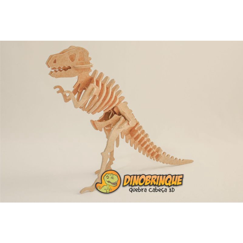 Quebra-Cabeça 3D | DINOSSAURO TIRANOSSAURO REX Edição Especial de 60cm ...