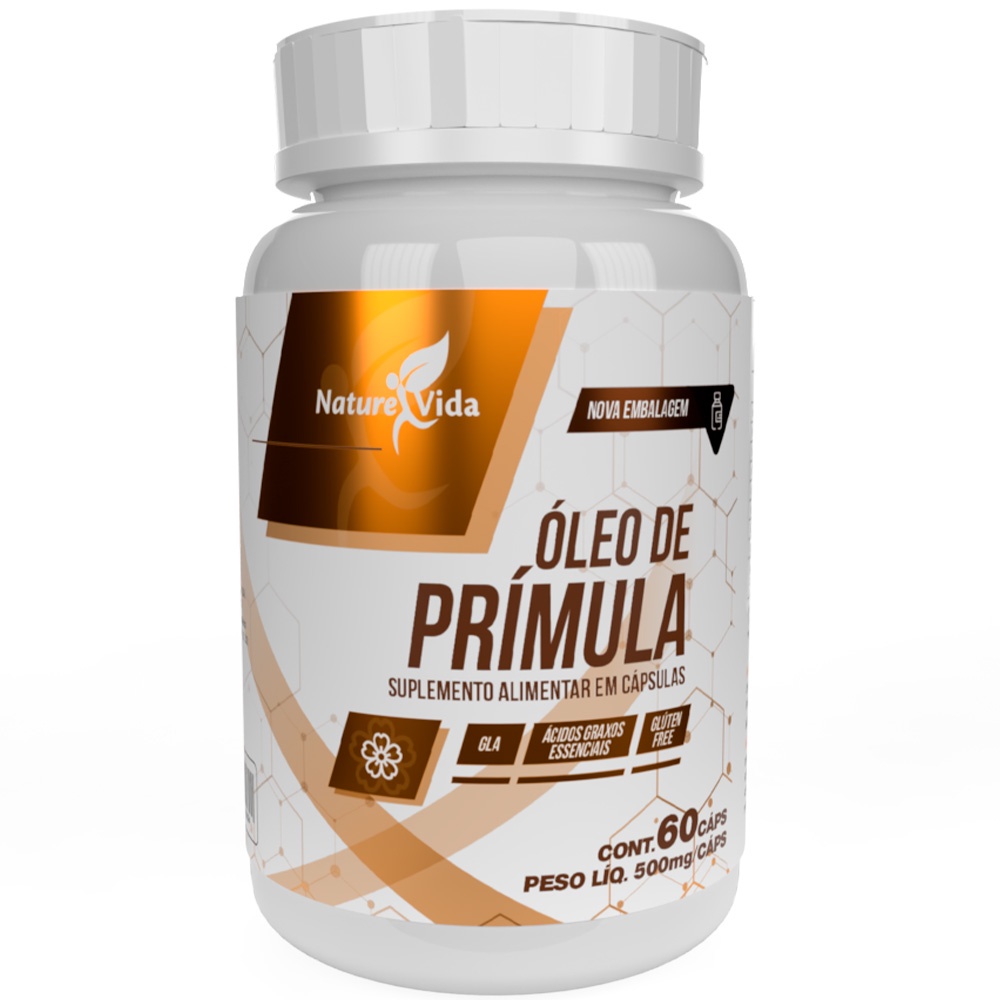 Oleo de Primula 500mg com 60 Capsulas Naturevida | Shopee Brasil