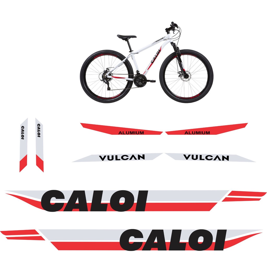 Adesivo quadro Caloi Vulcan mountain bike bicicleta MTB | Shopee Brasil