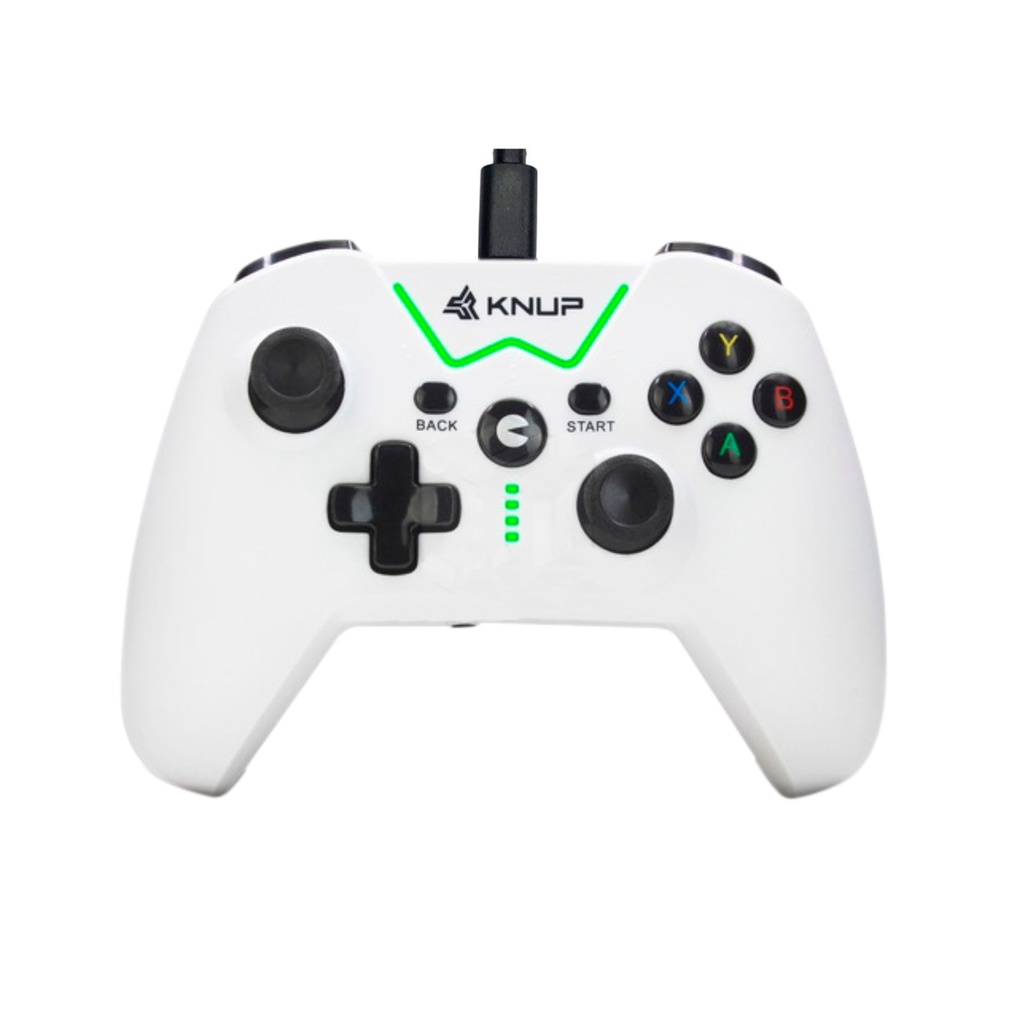 Controle Com Fio Knup KP-GM017 Compatível Xbox 360 Branco | Shopee Brasil
