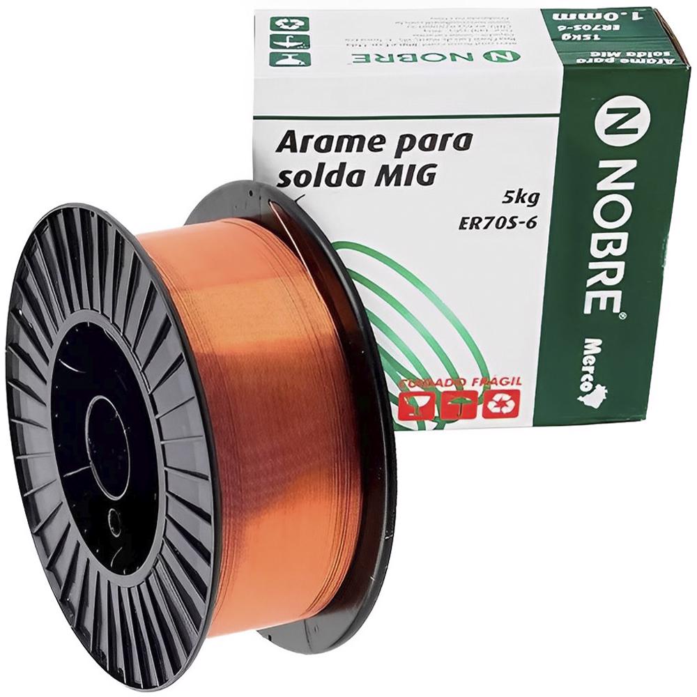 Arame Para Solda Mig 0 8 Mm AWS ER70S 6 Rolo 5 Kgs MERCO NOBRE Shopee
