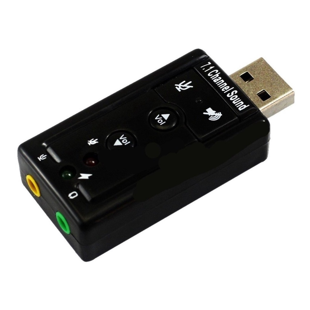 Placa De Audio Som Externa USB 5.1 Chaneel Sound Qualidade | Shopee Brasil
