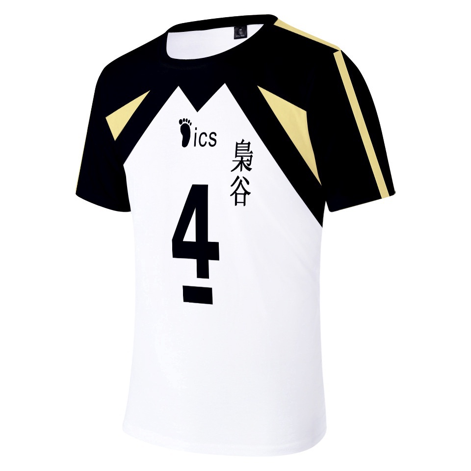 Anime Haikyuu Fukurodani Academia Jersey T-shirt High School Esporte ...