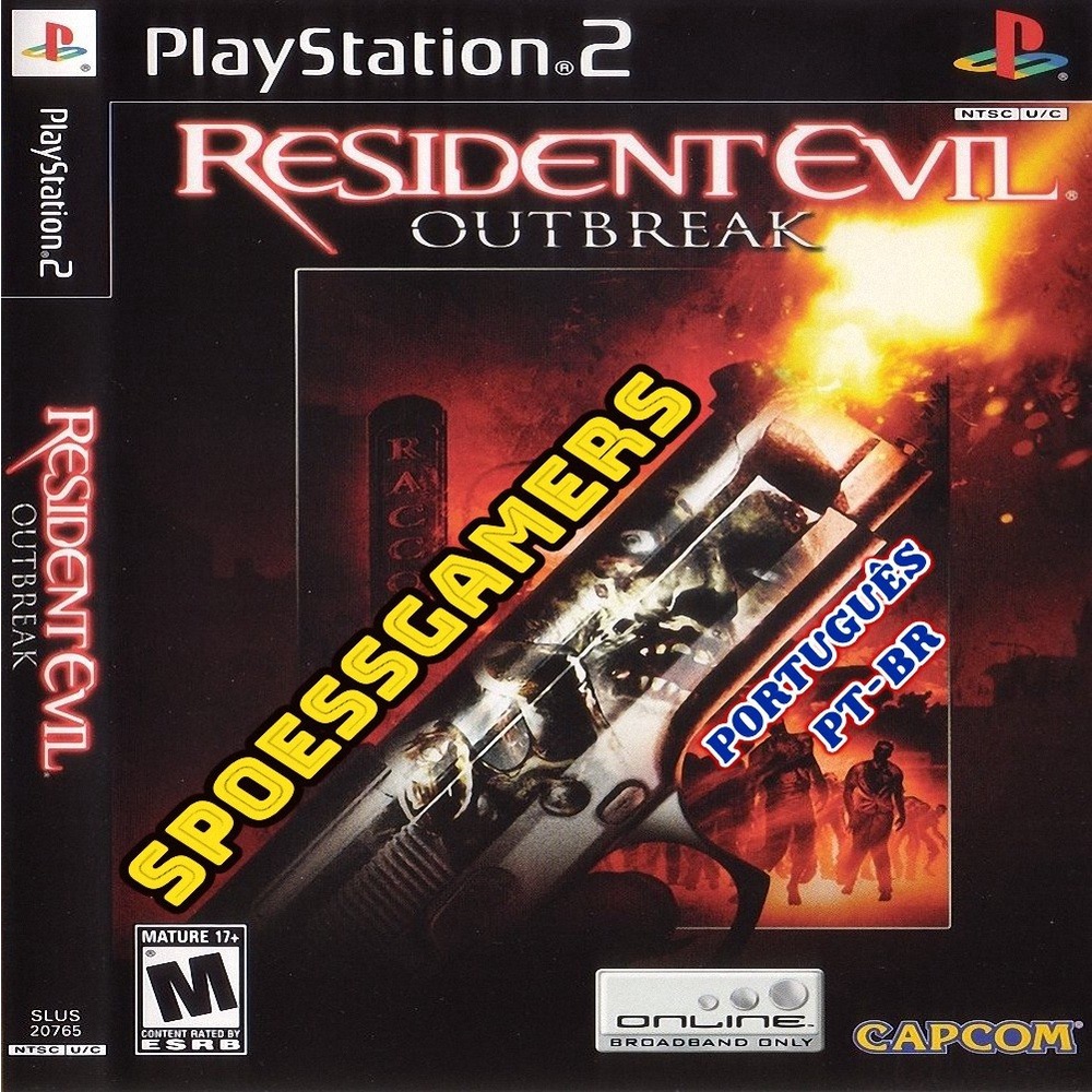Jogo Resident Evil Outbreak Pt-br Ps2 Patch Desbloqueado | Shopee Brasil