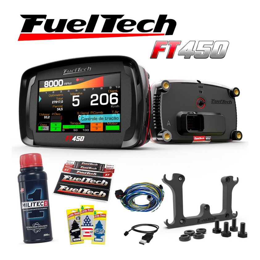 Kit Completo Fueltech Ft450 chicote 6m | Shopee Brasil