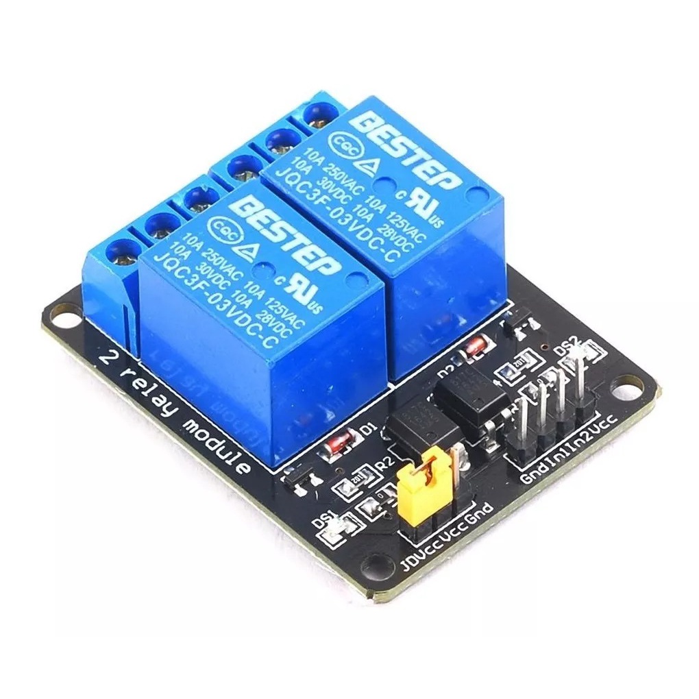 Módulo Relé 3v 3.3v 2 Canais Para Arduino Esp8266 Esp32 | Shopee Brasil
