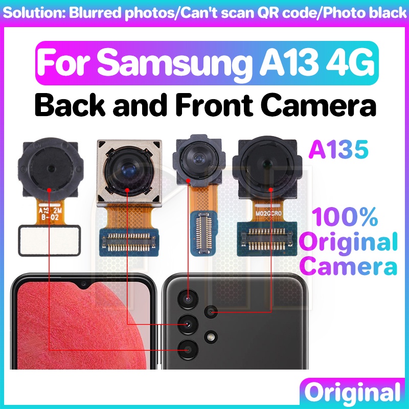 Câmera Frontal Traseira Para Samsung Galaxy A13 4G A135 A134G Ultra ...